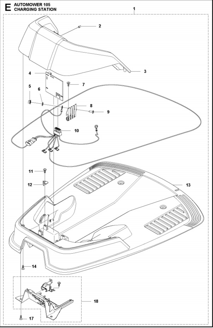 KUTOMAKONE Latausasema Automower 105 & Gardena | GPLshop